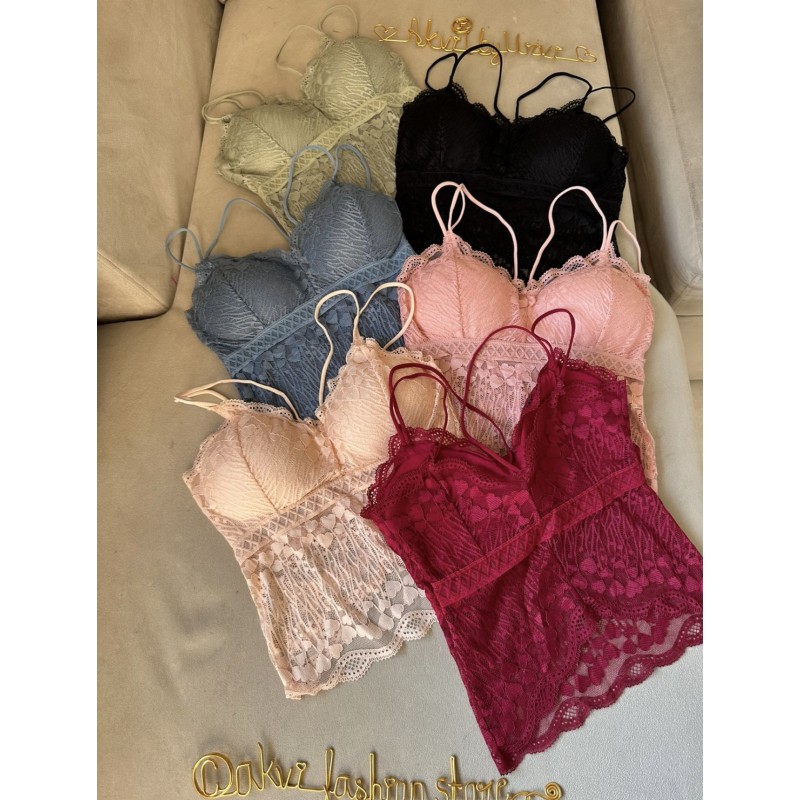 “Heart Lace Slip” Bralette